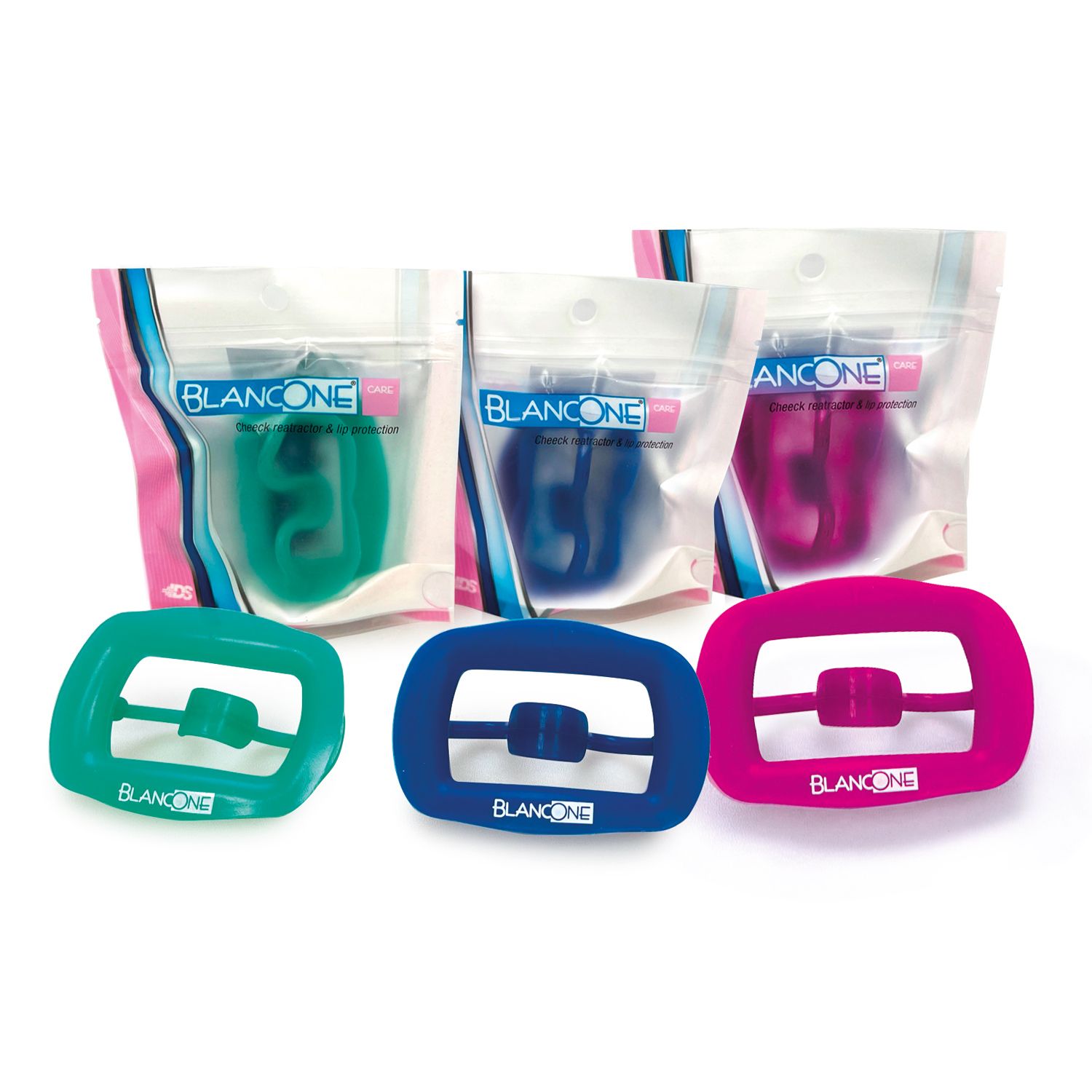 BlancOne Soft Silicone Autoclavable Cheek Retractor - Small Green